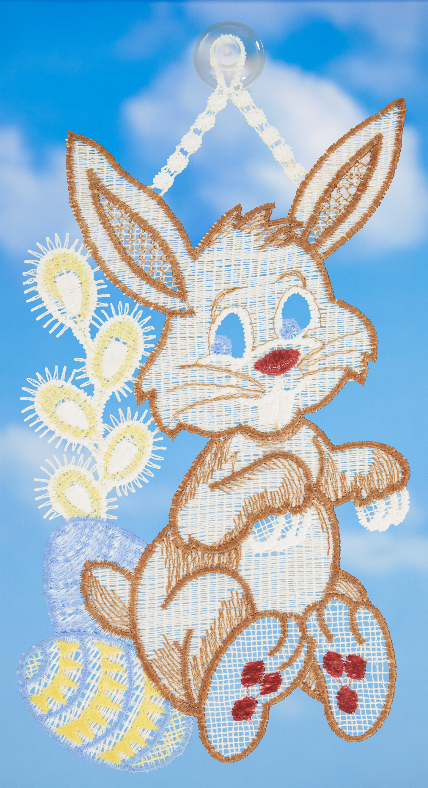 Fensterbild Ostern Plauener Spitze Osterdekoration Fensterdekoration ...