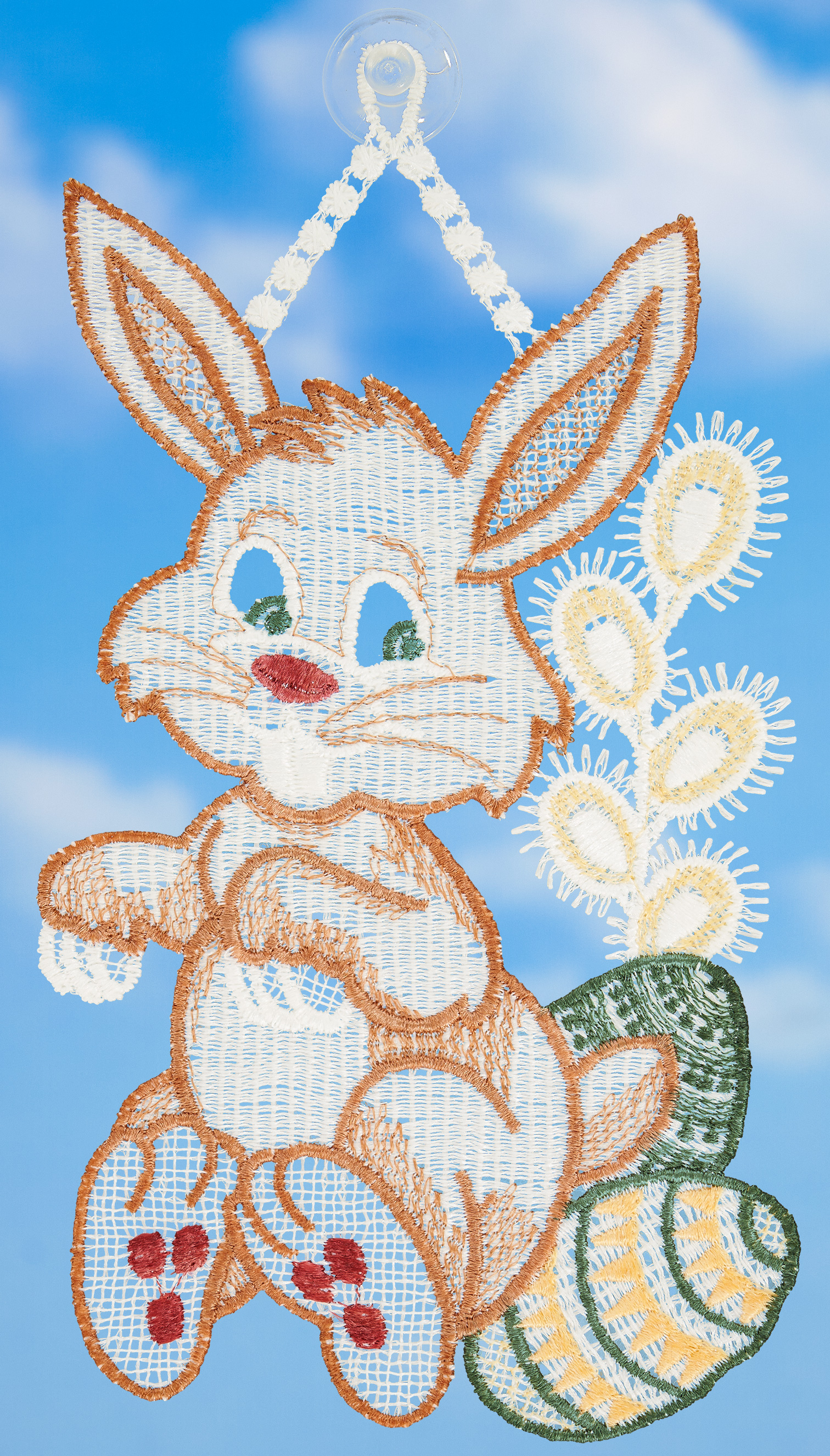 Fensterbild Ostern Plauener Spitze Osterdekoration Fensterdekoration ...