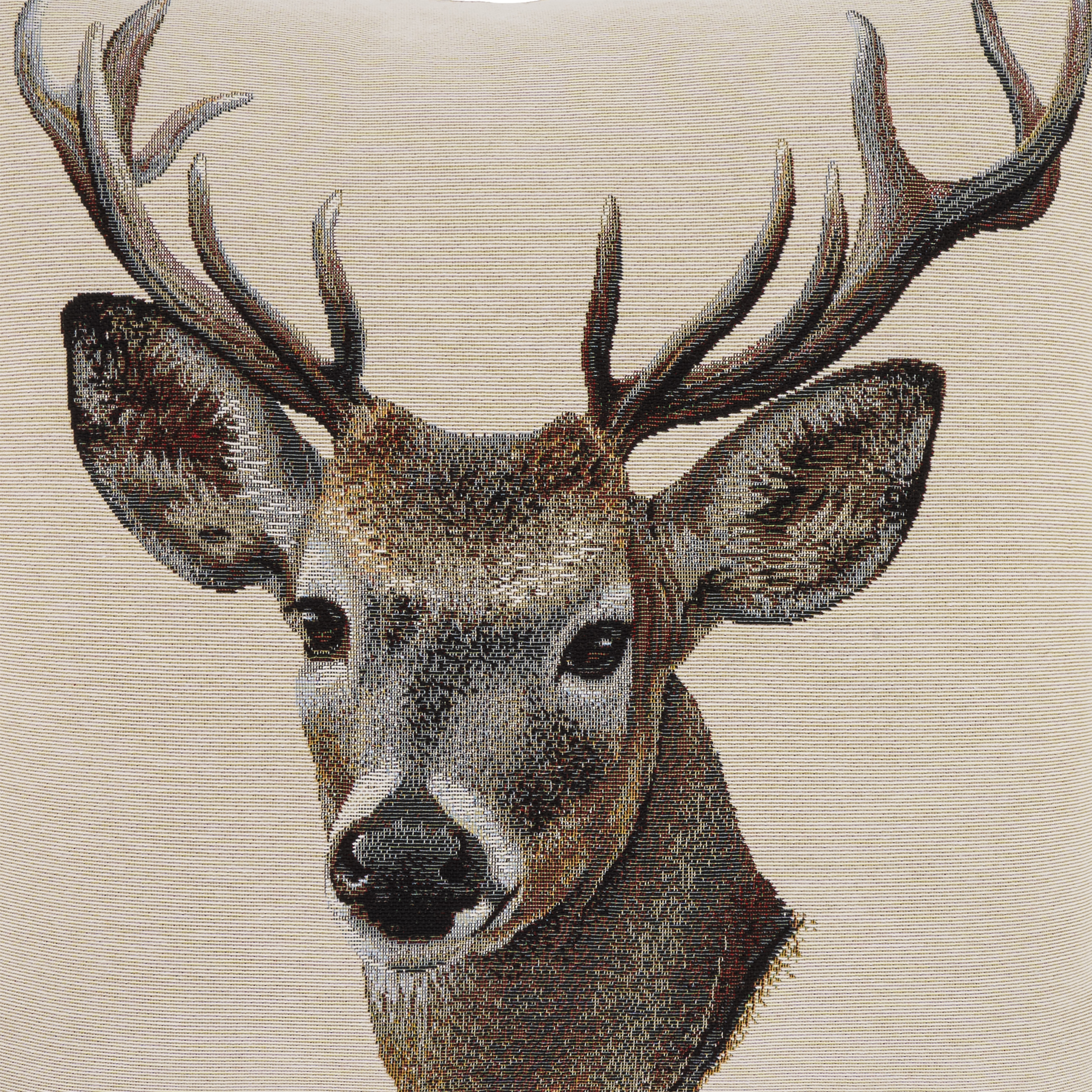 Gobelin Kissenhülle Kissenbezug Hirsch 45x45 Dekokissen Landhaus Kissen ...