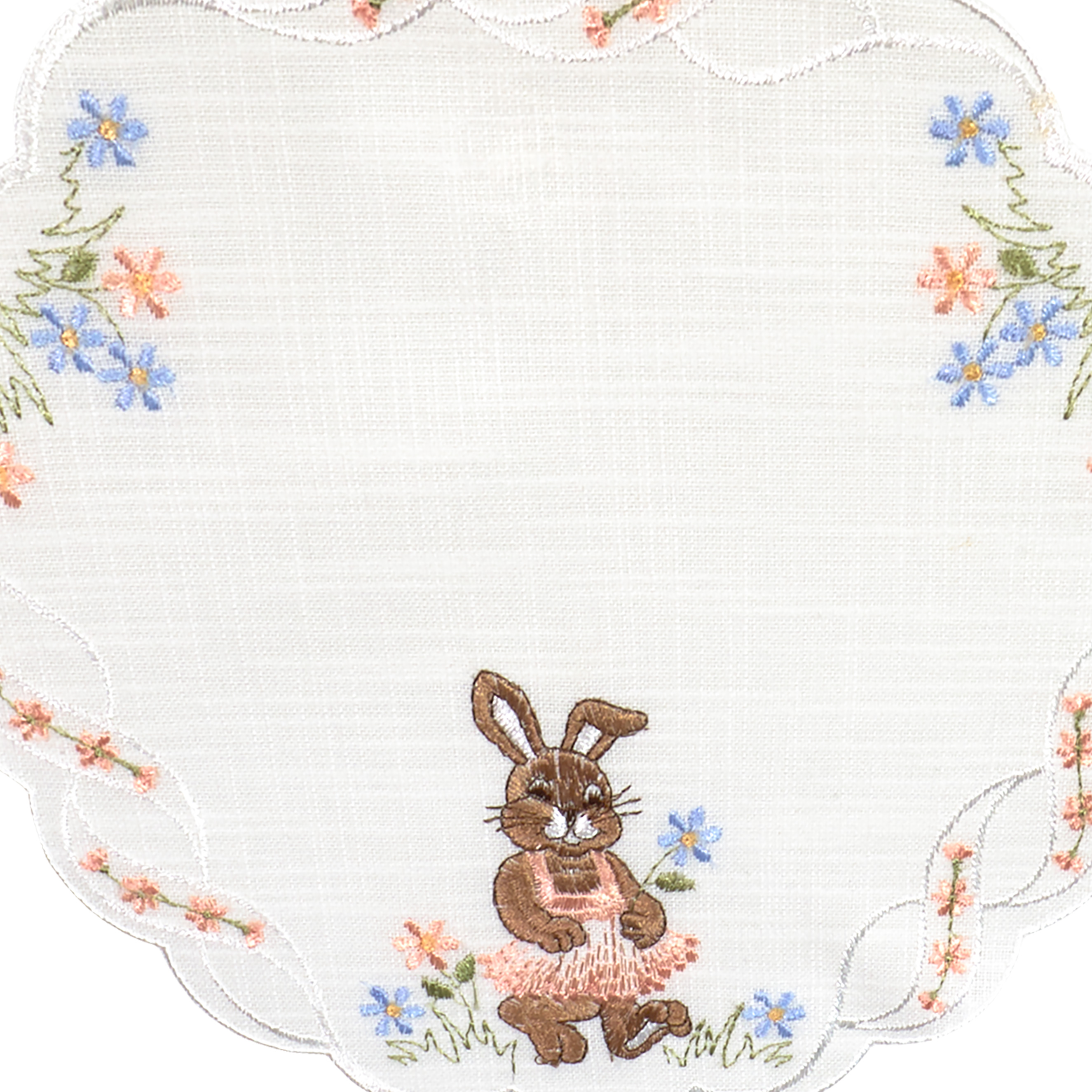 Tischdecke Ostern Plauener Spitze Rund 28 cm Stickerei Deckchen ...